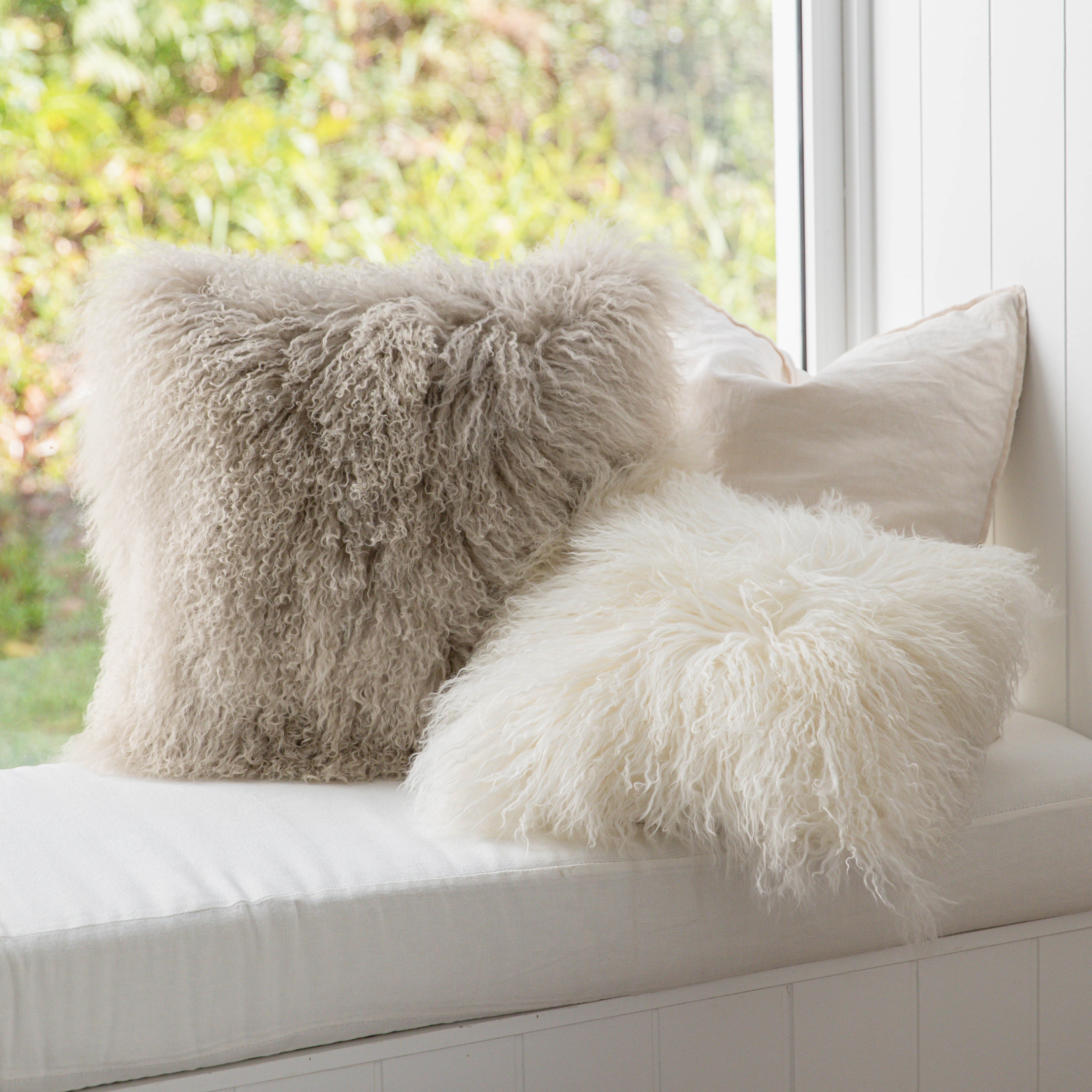 Tibetan Long Wool Cushions – Fibre by Auskin (USA)